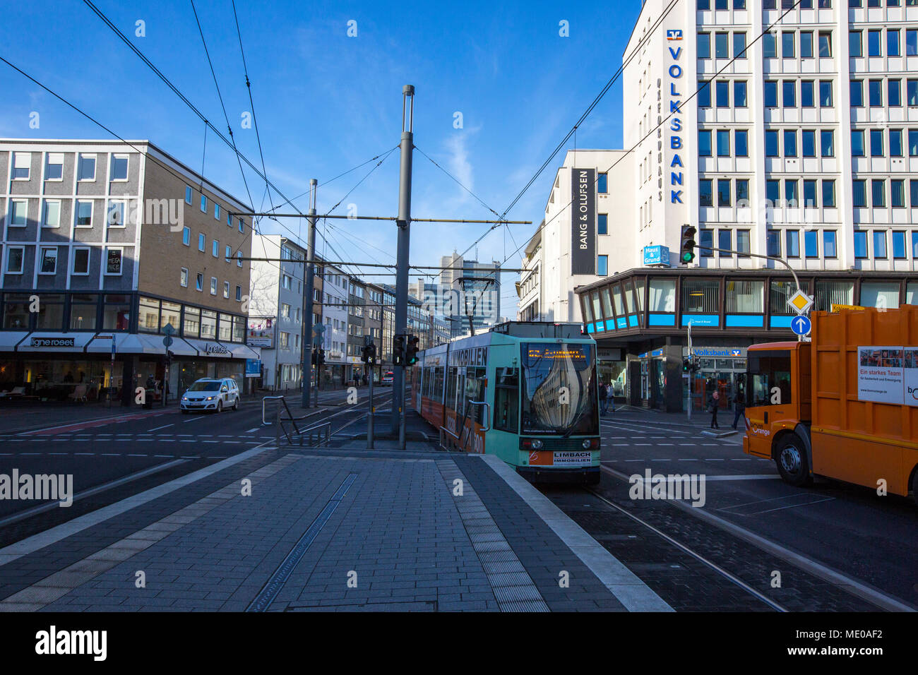 Street view of the Bonn city, North Rhine Westphalia, Germany Stock ...