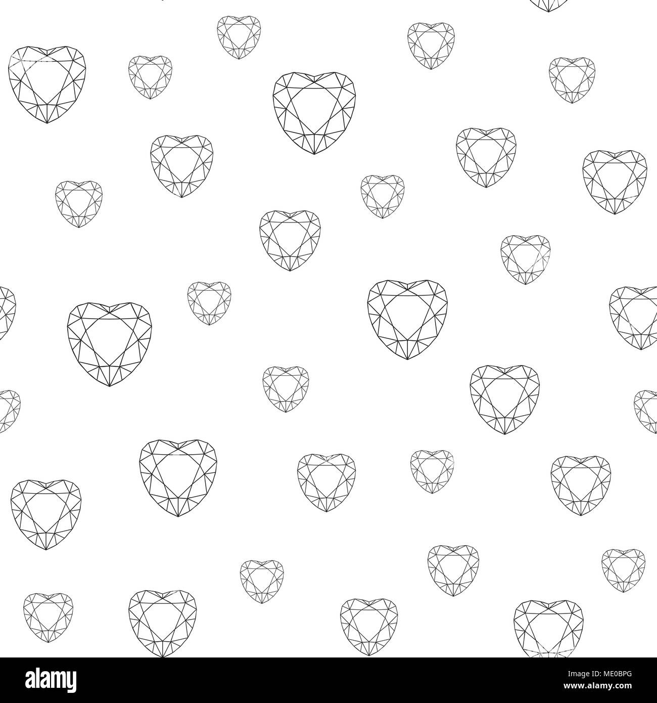 Creative love pattern vector Black and White Stock Photos & Images - Alamy