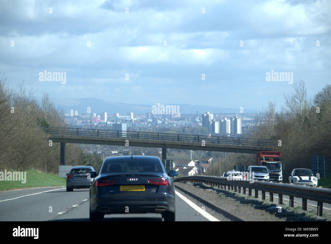 M77 motorway hi-res stock photography and images - Alamy