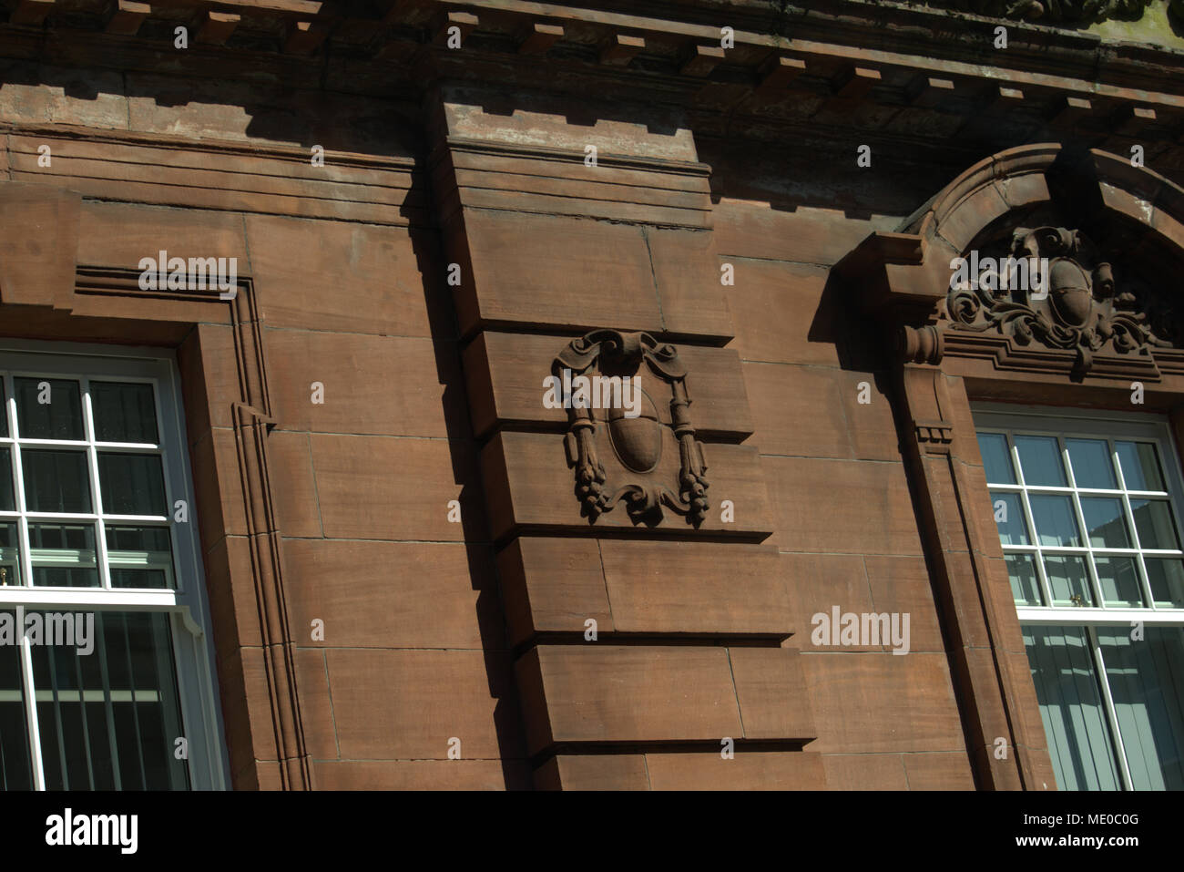 Windows, wall and bas relief Stock Photo - Alamy