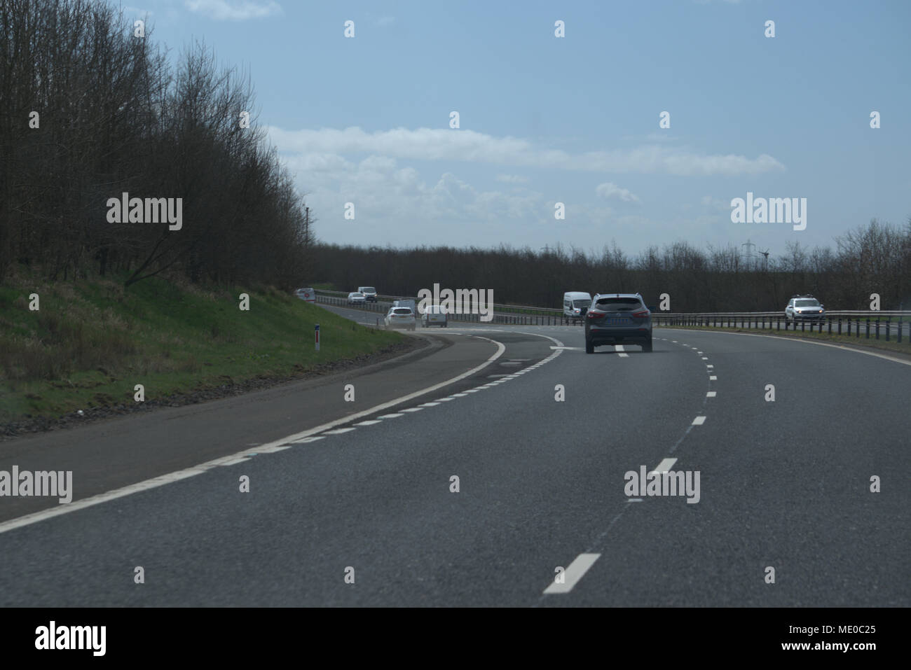 M77 motorway hi-res stock photography and images - Alamy
