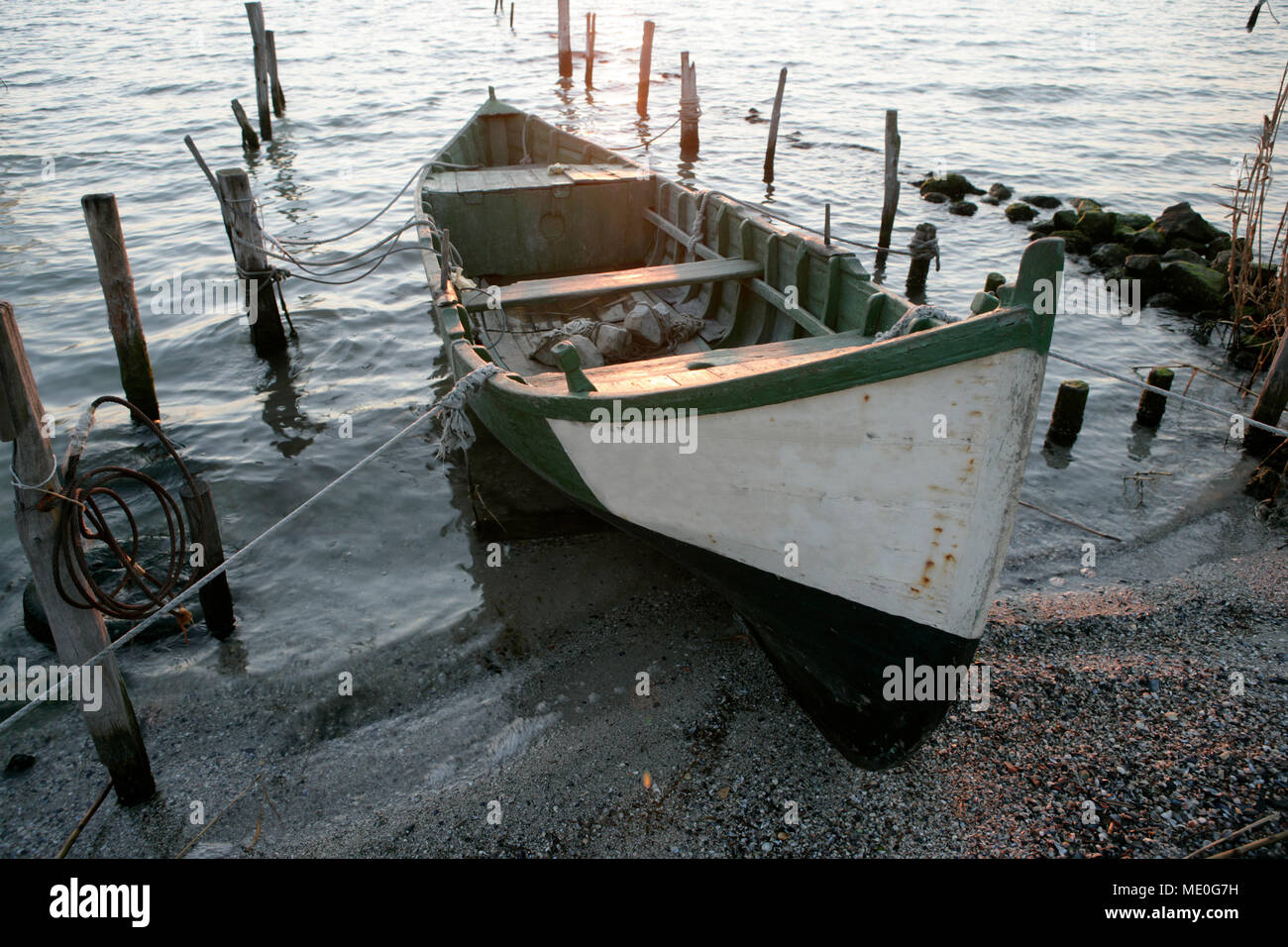 old fishing boat Stock Photo - Alamy