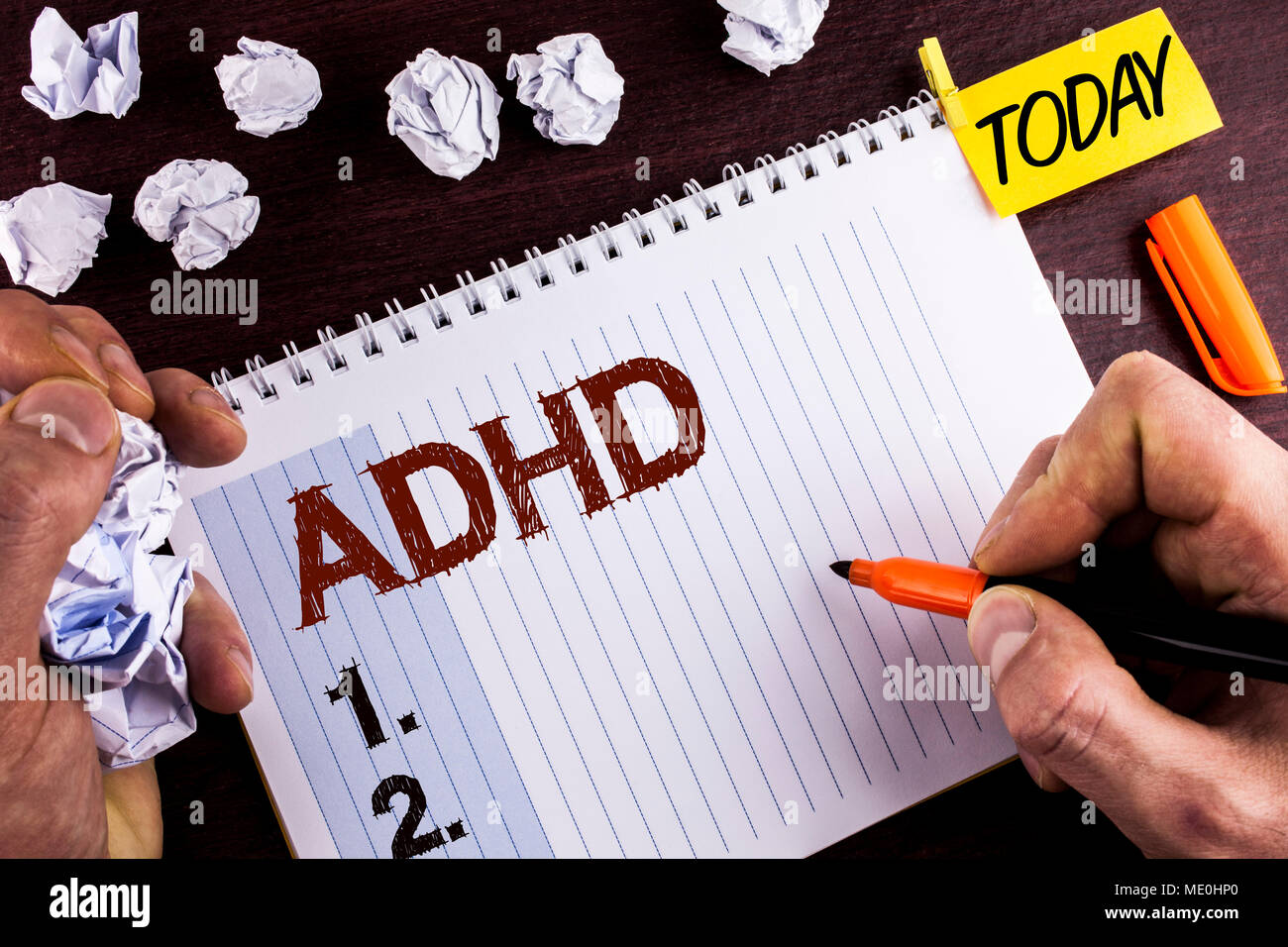 Word writing text Adhd. Business concept for Learning made easier for ...