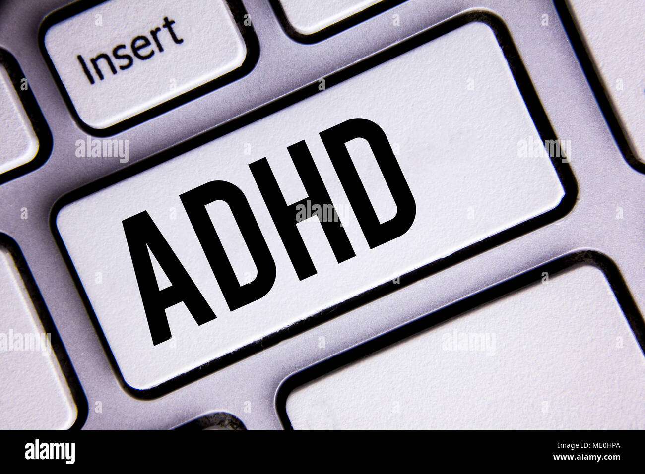 Text sign showing Adhd. Conceptual photo Learning made easier for ...