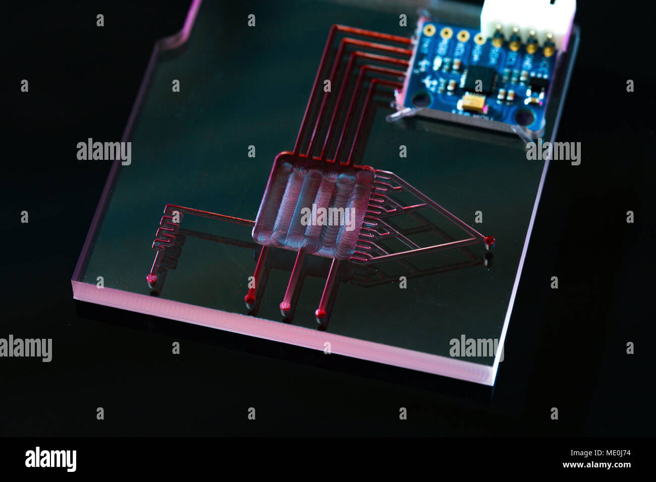 Lab on a chip (LOC Stock Photo - Alamy