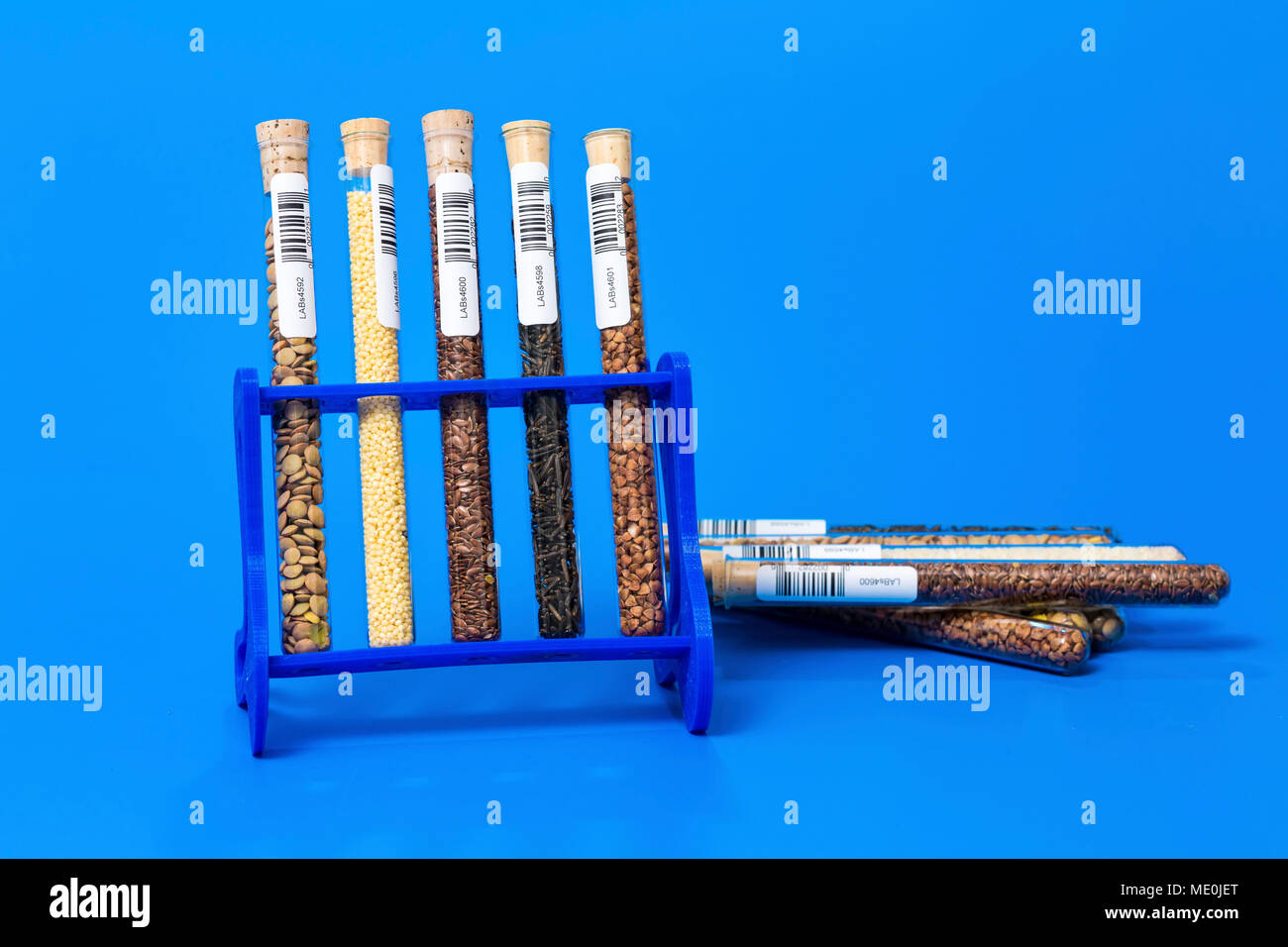 Food samples in test tubes hi-res stock photography and images - Alamy