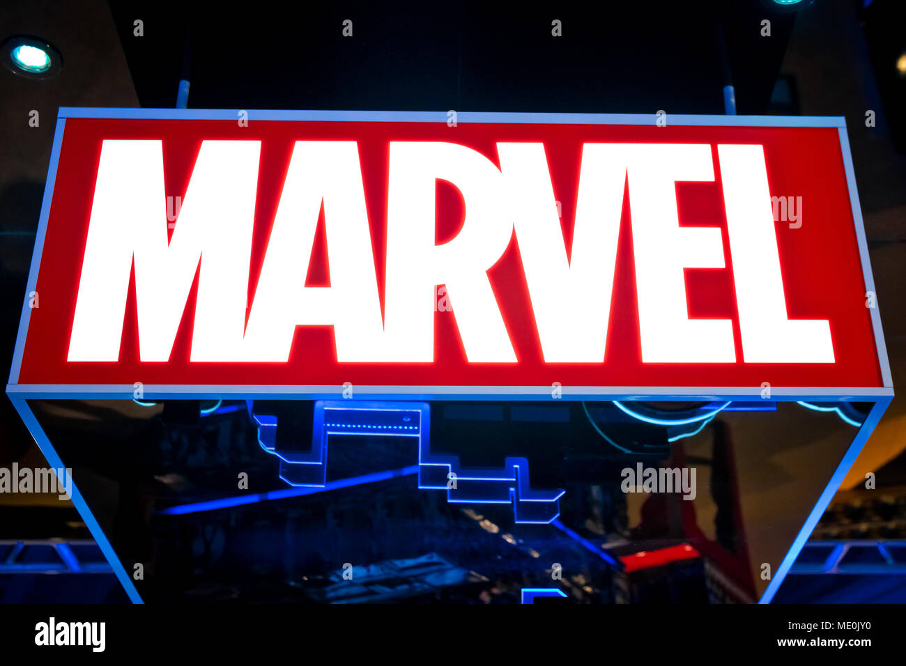 Marvel comic character logo hi-res stock photography and images - Alamy