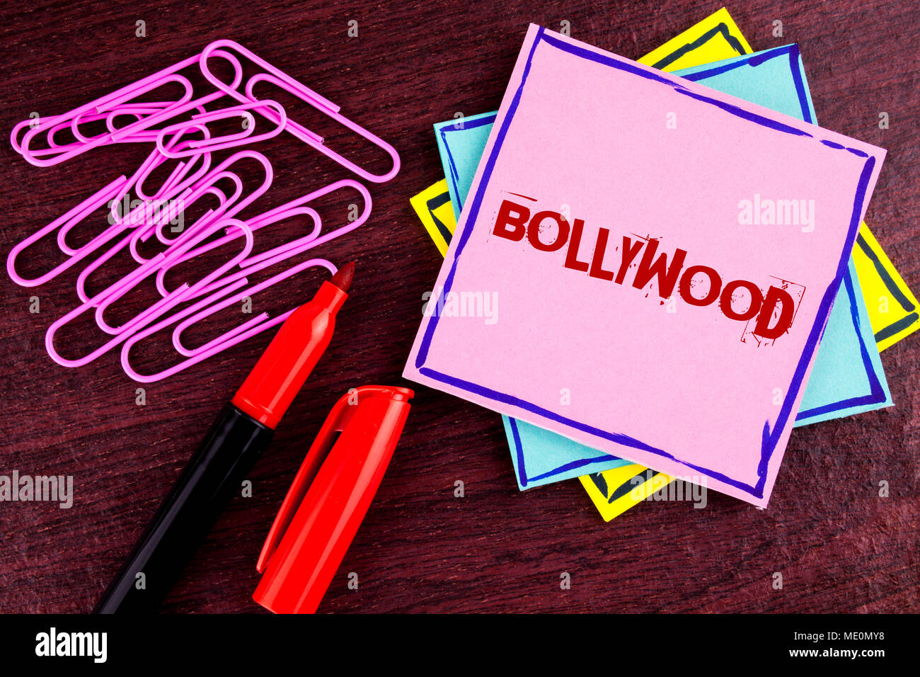Word writing text Bollywood. Business concept for Indian cinema a ...