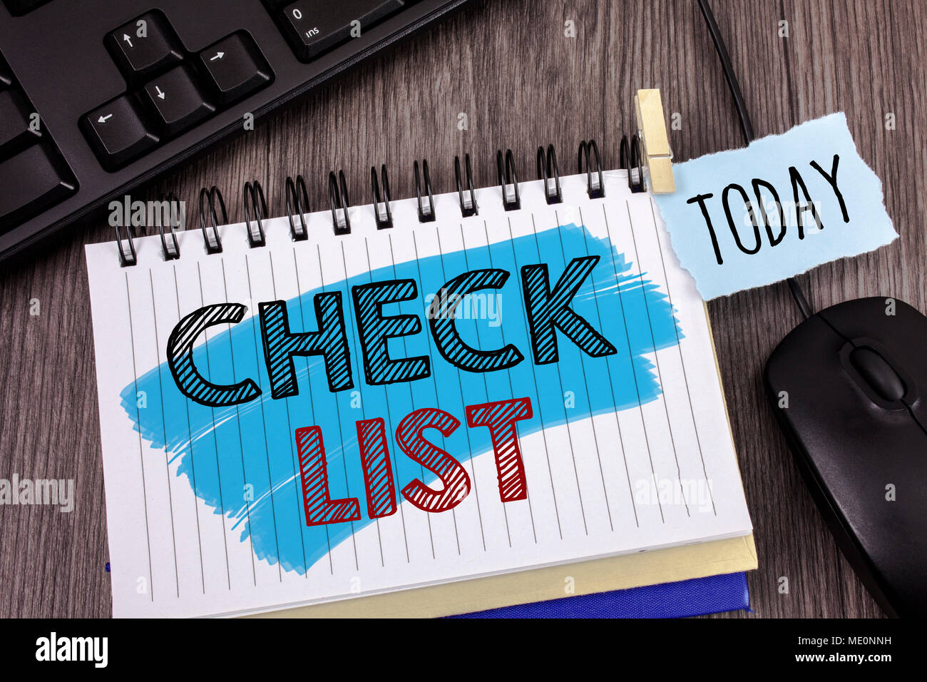 Text sign showing Check List. Conceptual photo Items required Things to ...