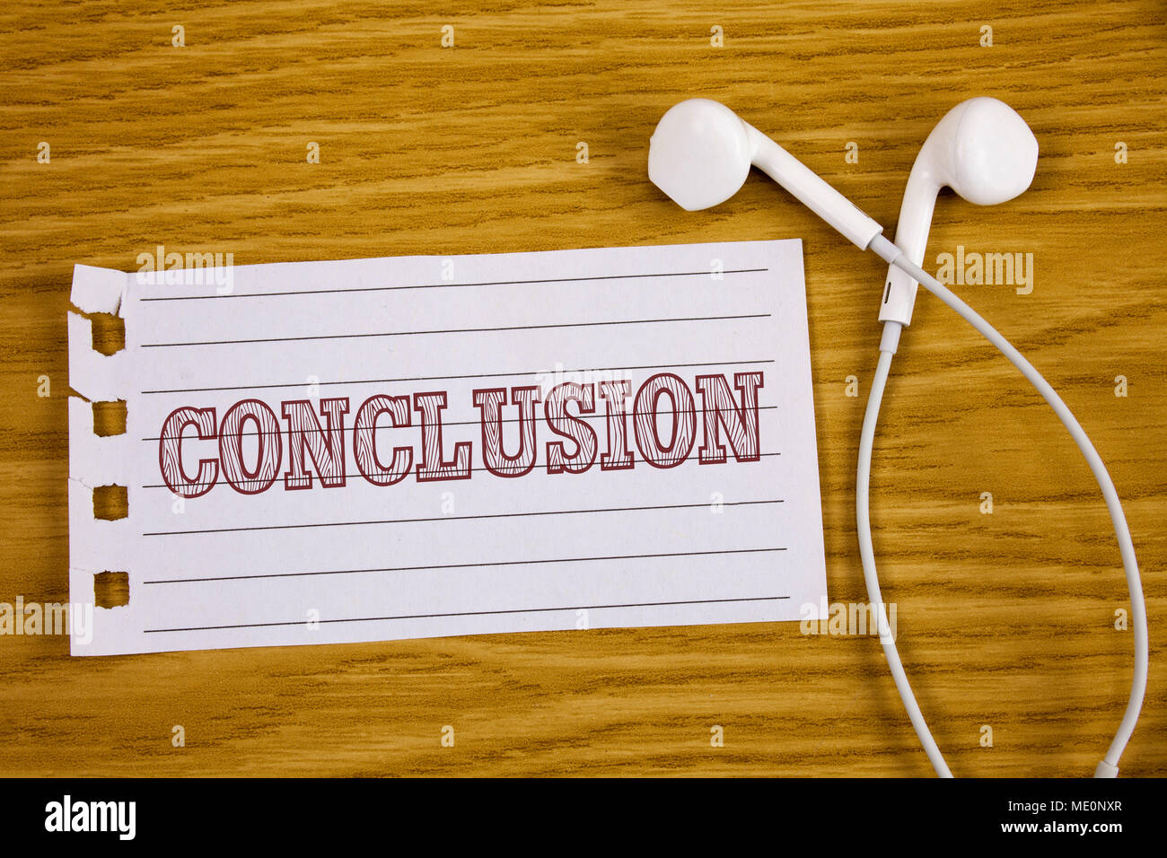 Text sign showing Conclusion. Conceptual photo Results analysis Final ...