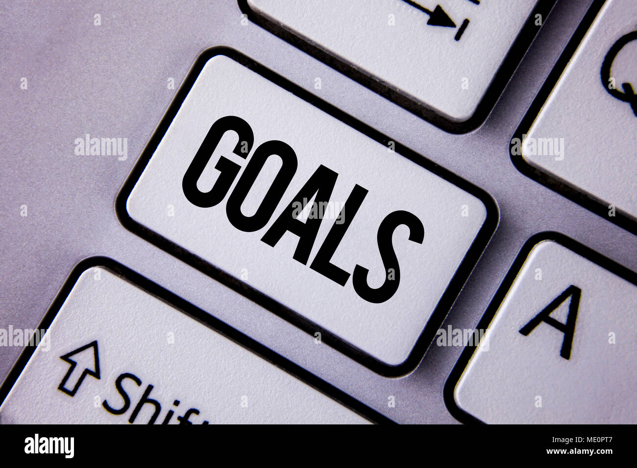 Handwriting text Goals. Concept meaning Desired Achievements Targets ...