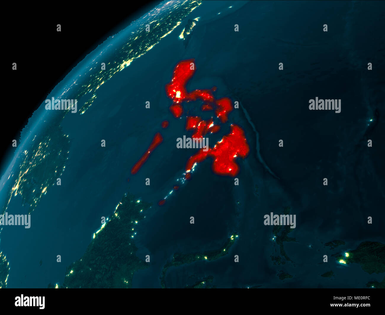 Nasa Japan Philippines Map
