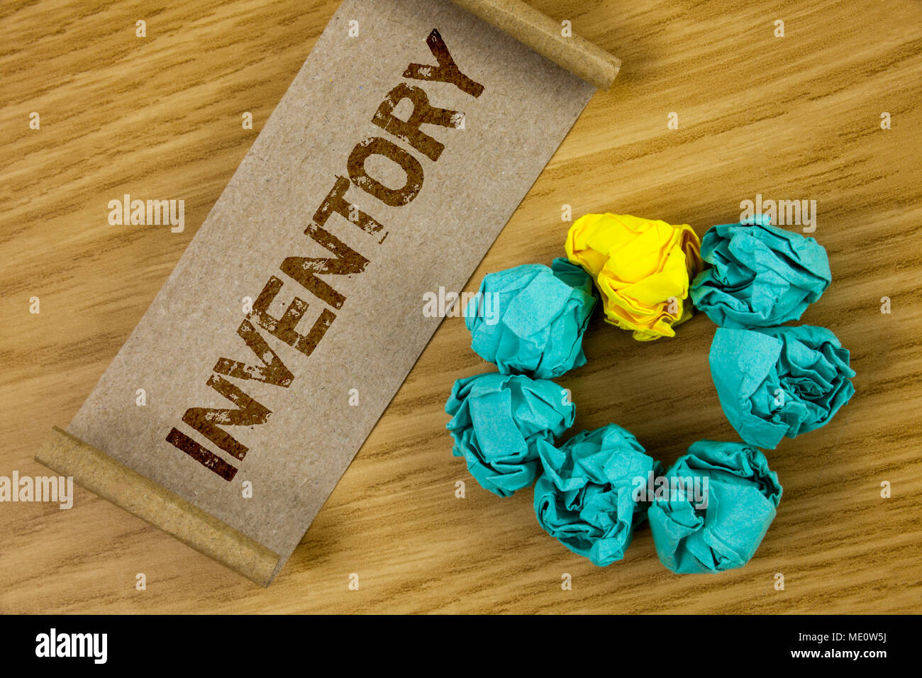 Conceptual hand writing showing Inventory. Business photo showcasing ...