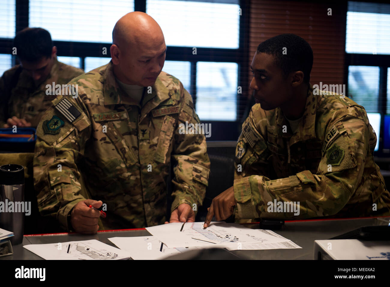 Col. Jimmy Canlas, 437th Airlift Wing commander, and Capt. James Hall ...