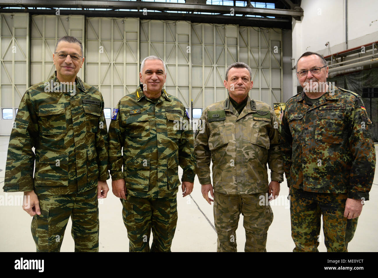From left to right, Greek Lt. Gen. Alkividis Stefanis, Chief of the ...