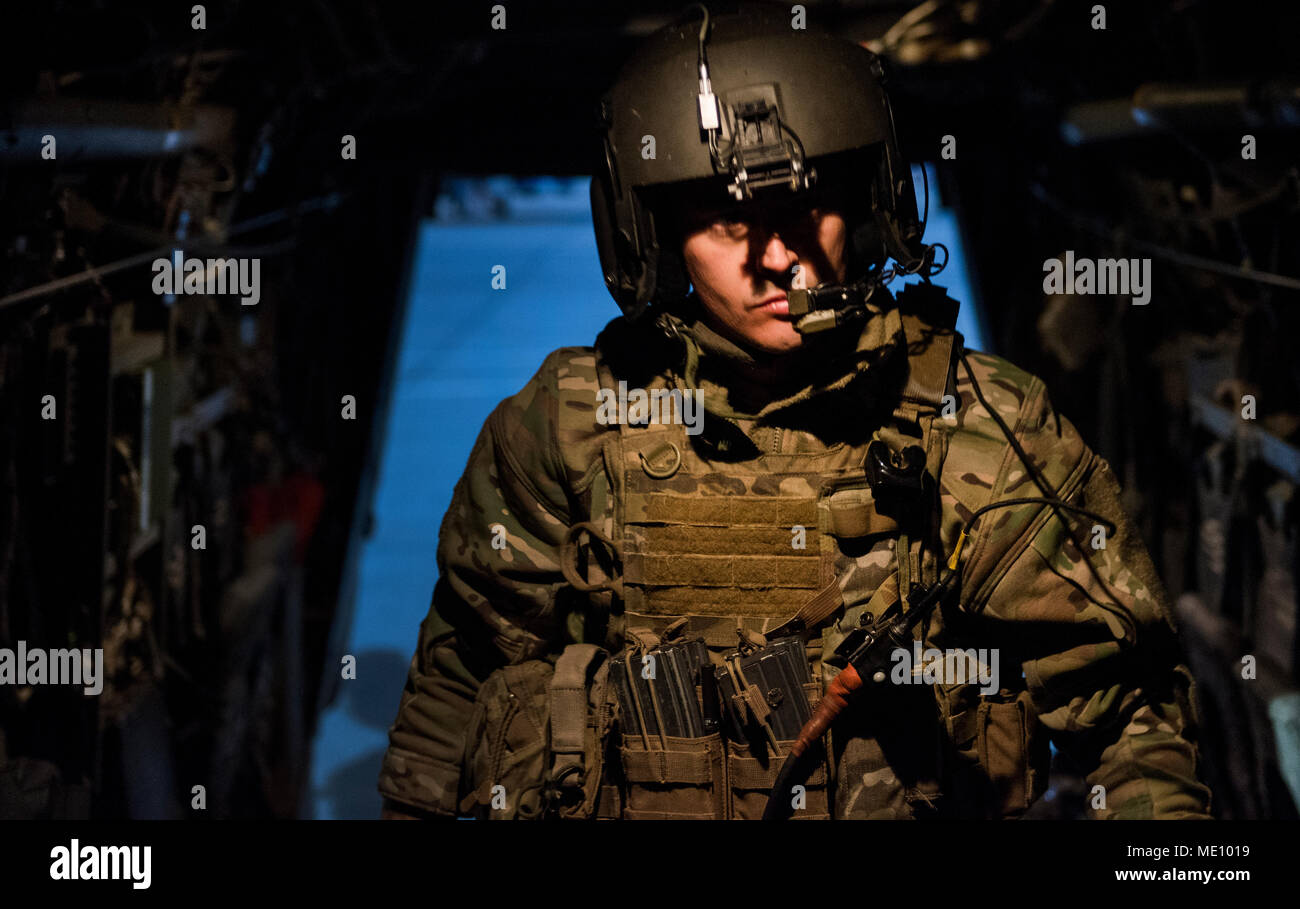 An Airman assigned to the 14th Weapons Squadron at Hurlburt Field ...