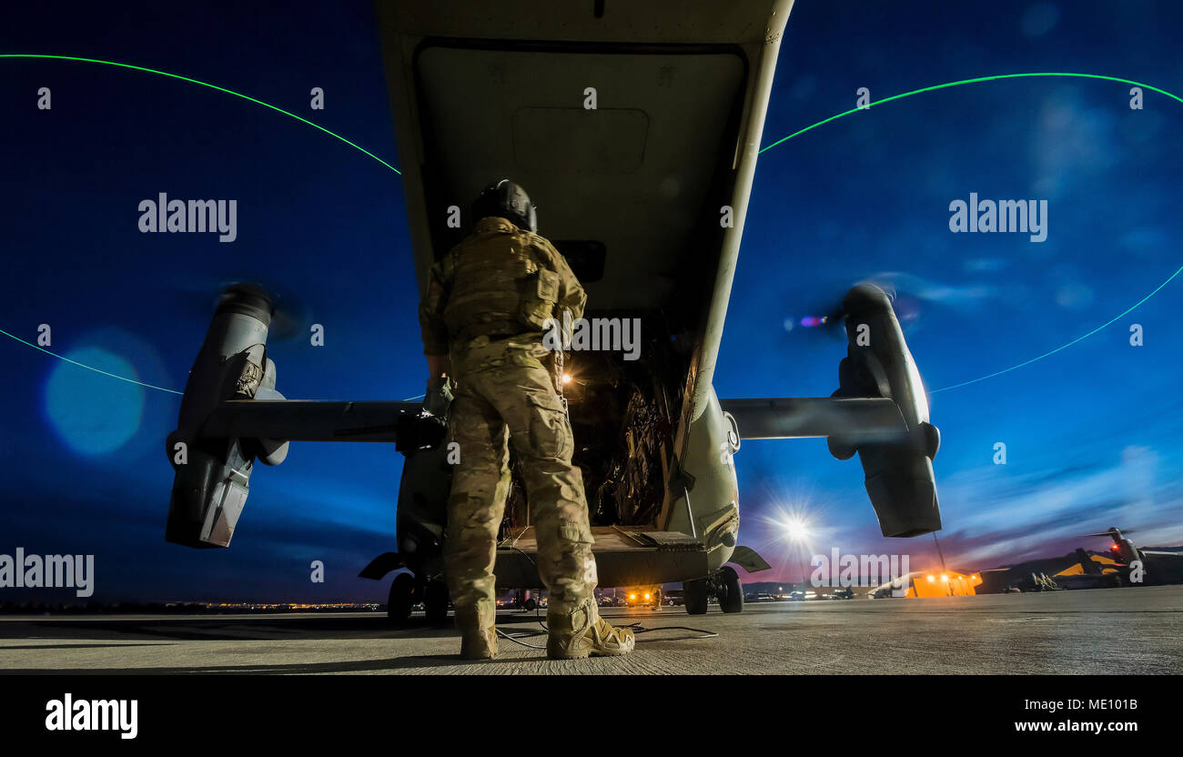 An Airman assigned to the 14th Weapons Squadron at Hurlburt Field ...