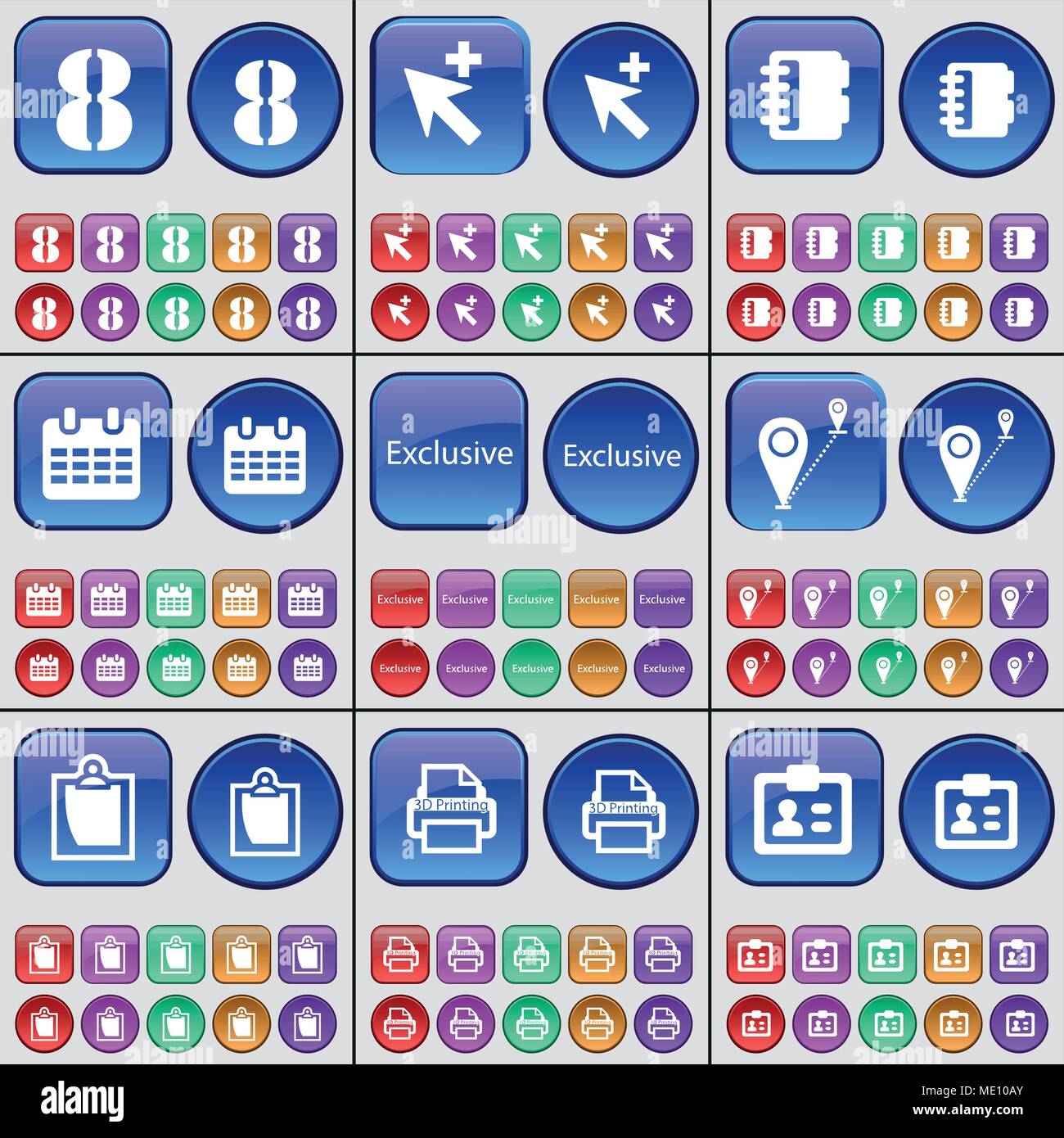 Eight, Cursor, Notebook, Calendar, Exclusive, Checkpoint, Survey, 3D ...