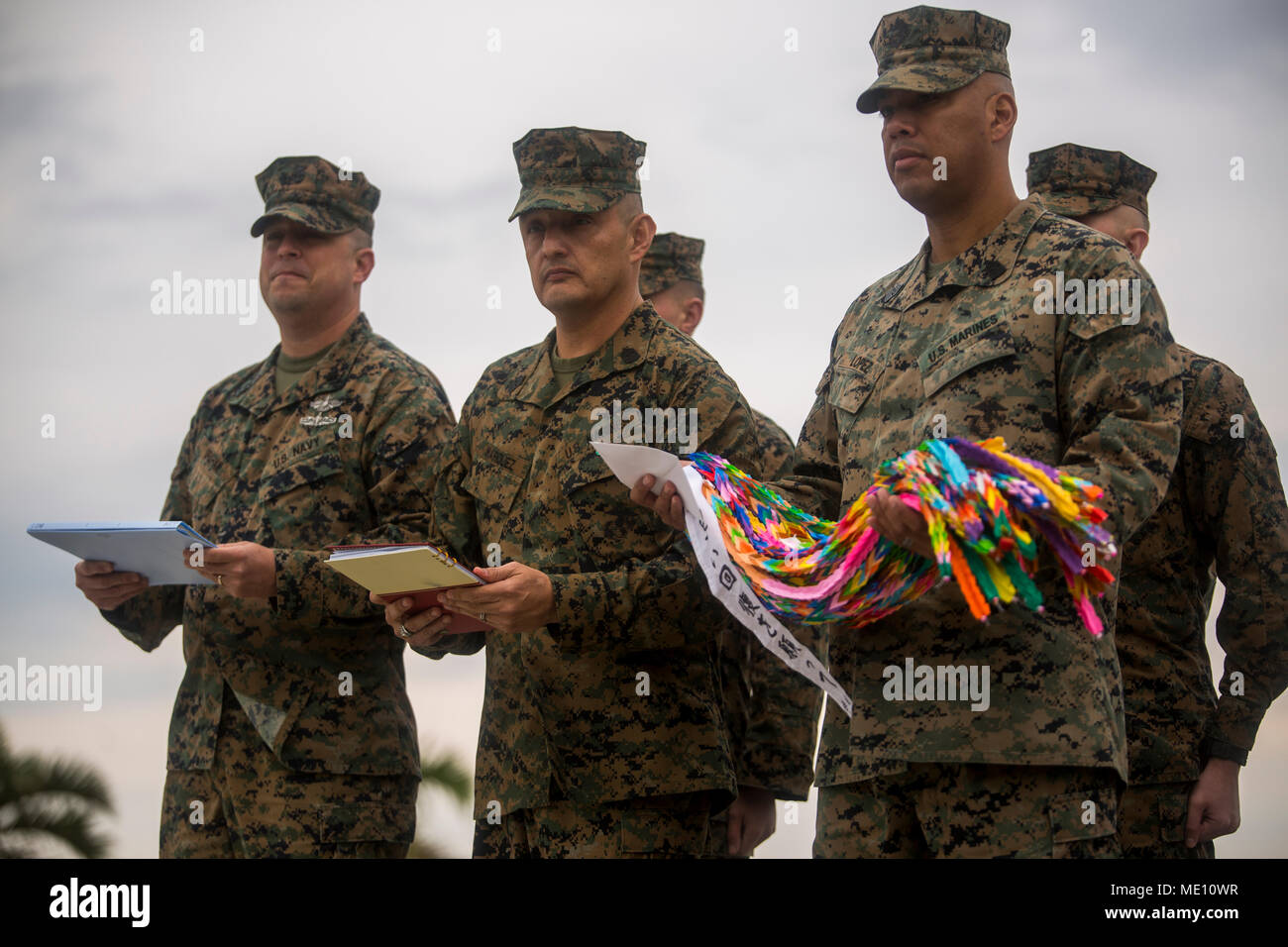 Members of the Japan Self Defense Force present the III Marine ...
