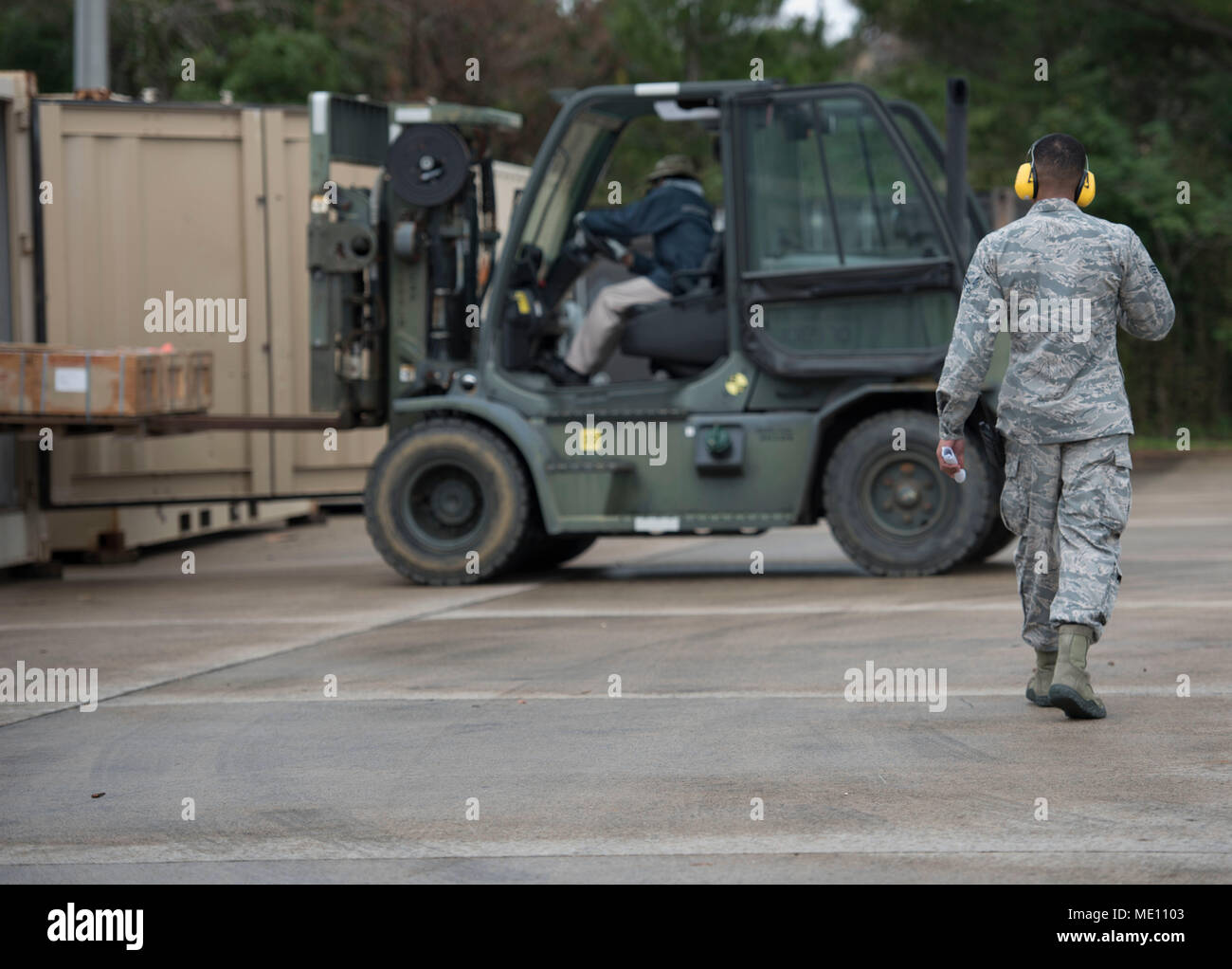 U.S. Air Force Senior Airman Thomas Nollie, 18th Munitions Squadron ...