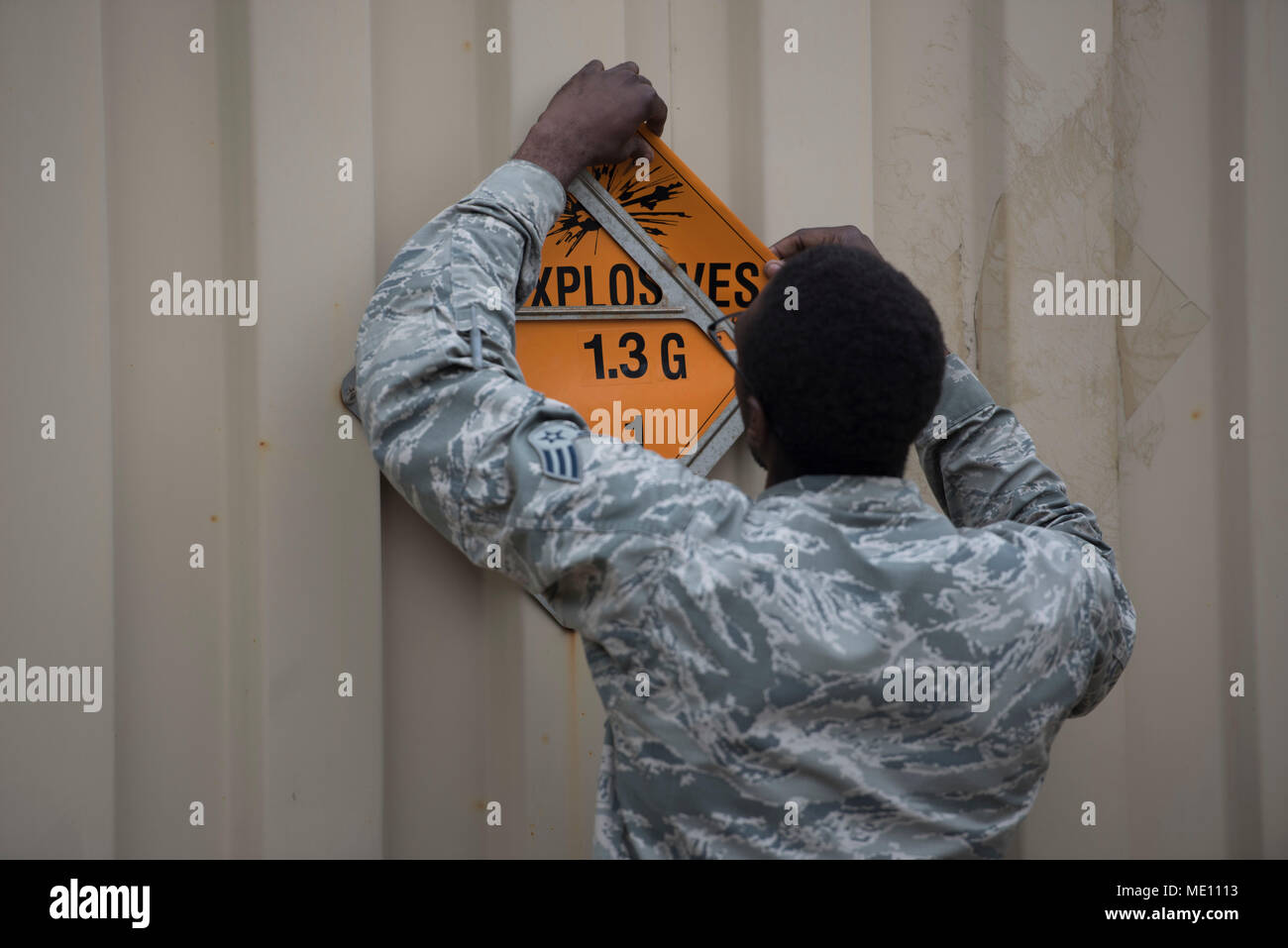 U.S. Air Force Senior Airman Roderick Harris, 18th Munitions Squadron ...