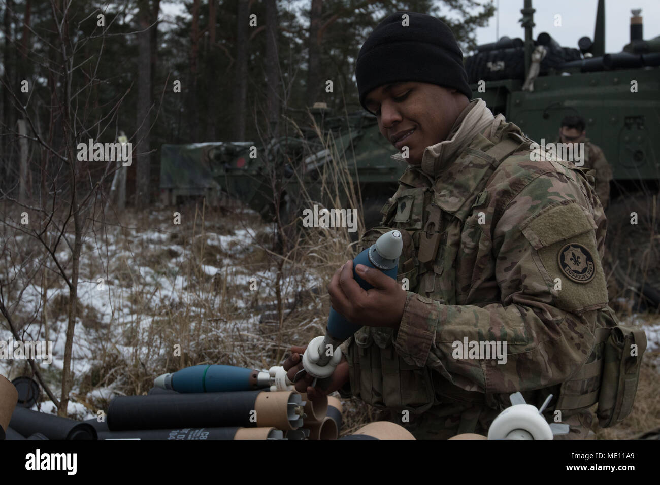 Spc. Deonte Rickman a Center Line, Mich., native is an indirect fire ...