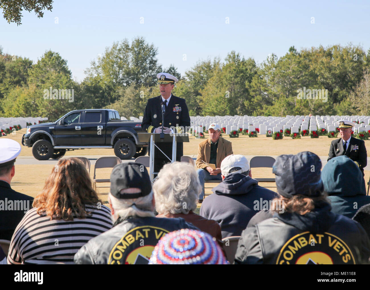 171216-N-DC046-002 PENSACOLA, Fla. (Dec. 16, 2017) Rear Adm. Kyle Cozad ...