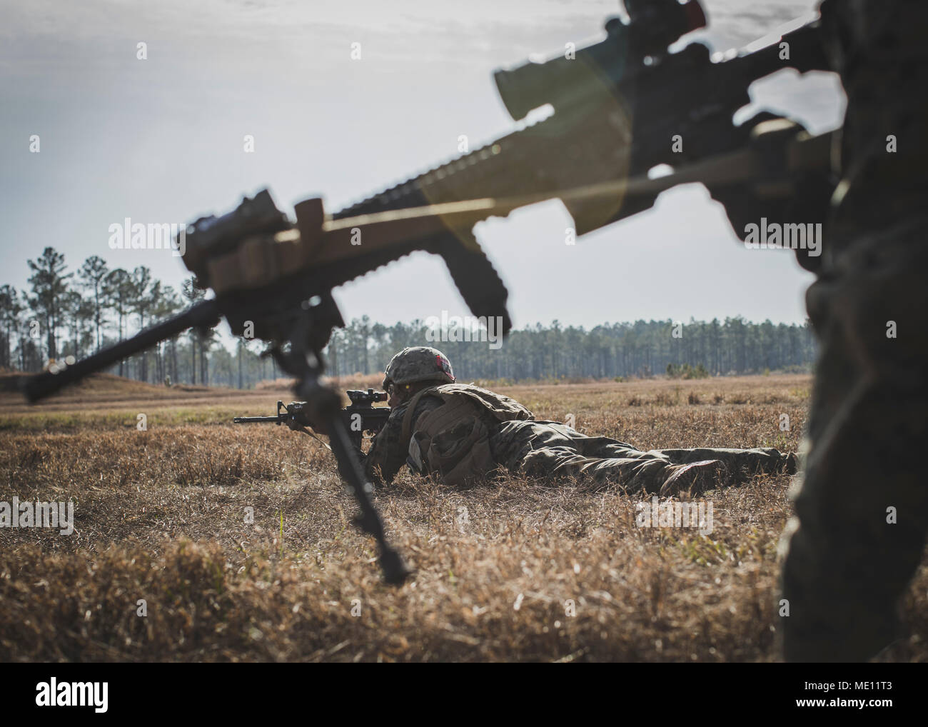 U.S. Marines assigned to Delta Company, Infantry Training Battalion ...