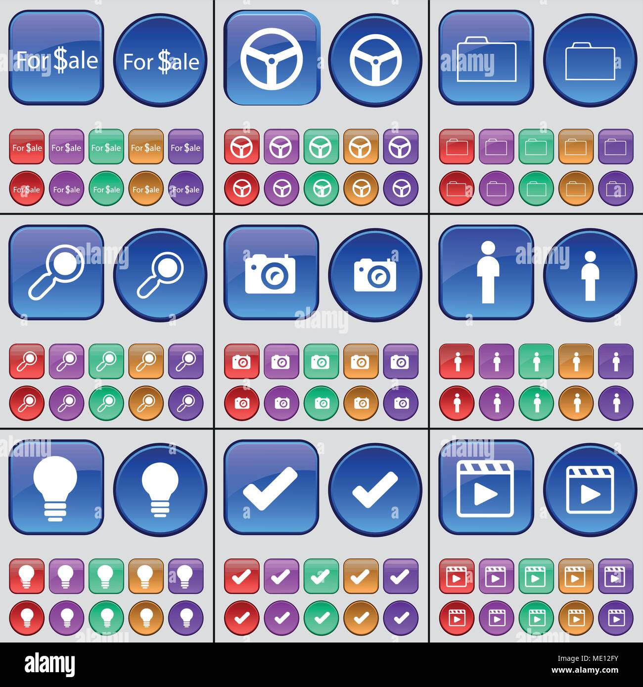 For Sale, Wheel, Folder, Magnifying glass, Camera, Silhouette, Light ...