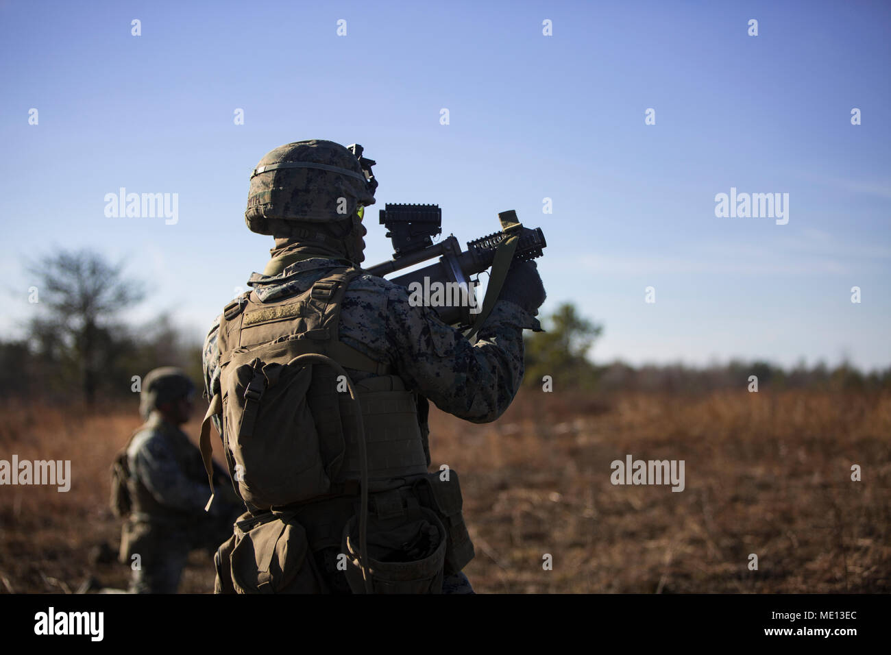 U.S. Marines with Company G., 2nd Battalion, 8th Marine Regiment, fire ...
