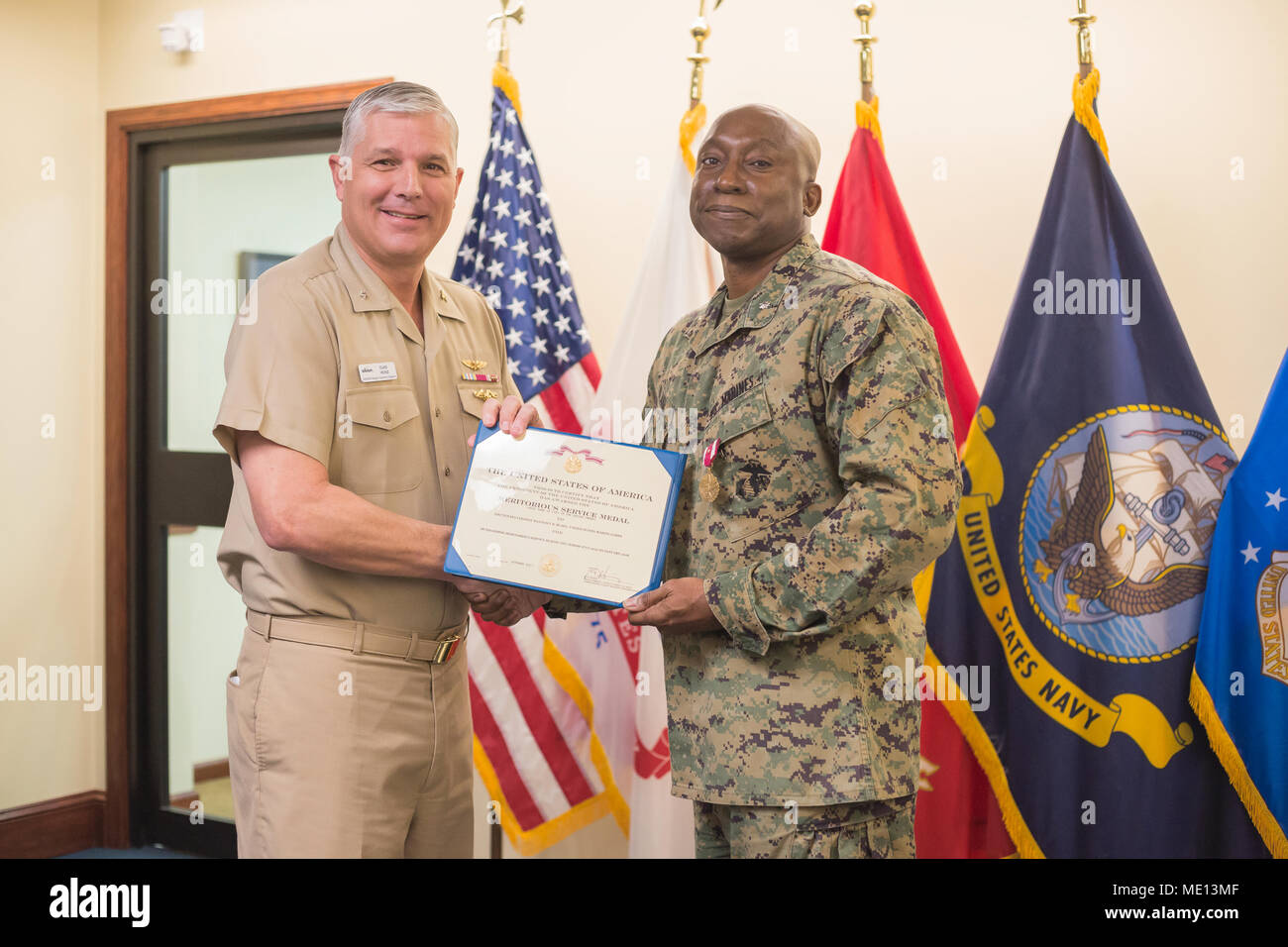 MECHANICSBURG, Pa. (Dec. 14, 2017) – Marine Corps Lt. Col. Haynesly ...