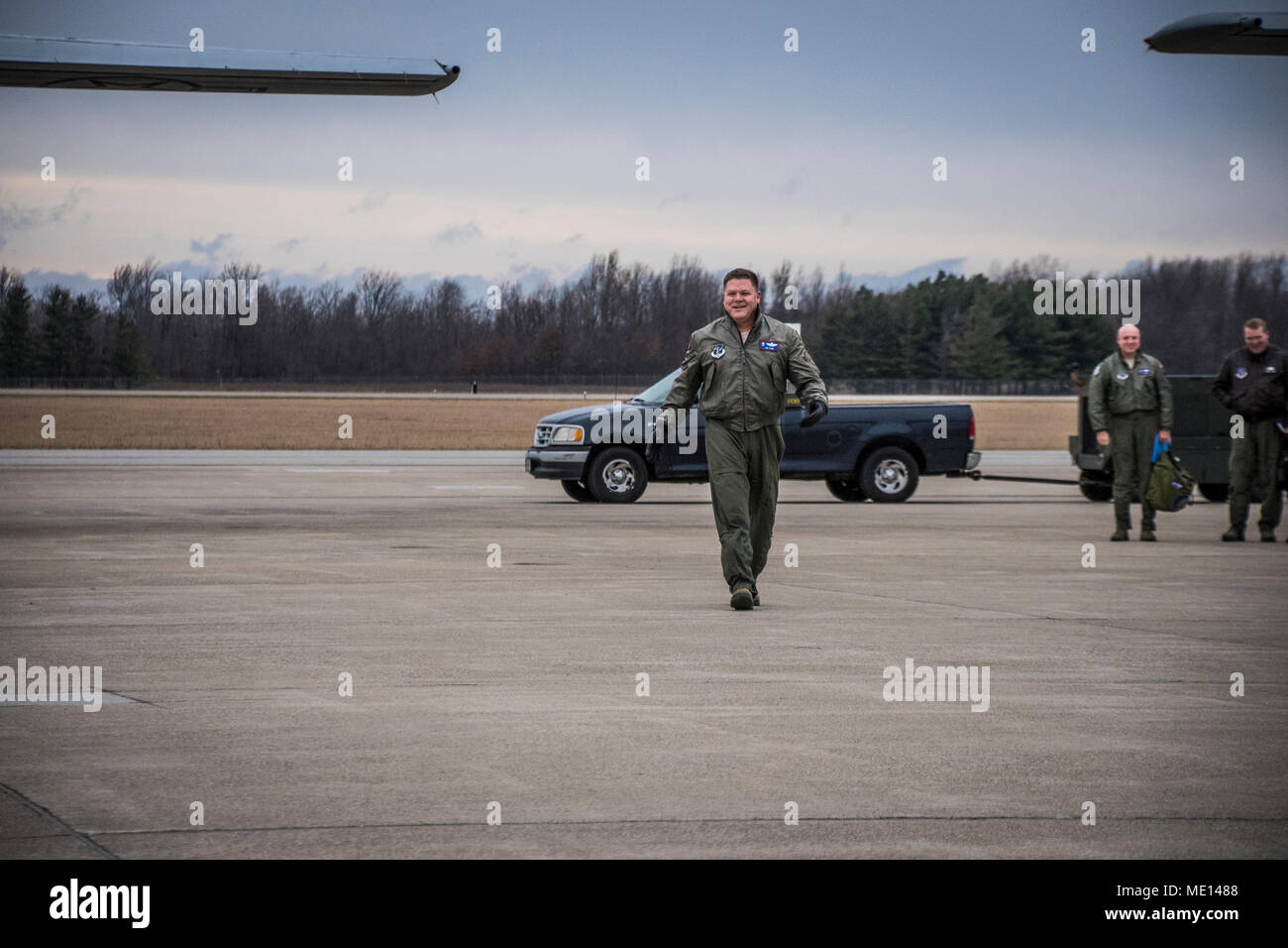 Members of the 179th Airlift Wing, Mansfield, Ohio, gathered to offer ...