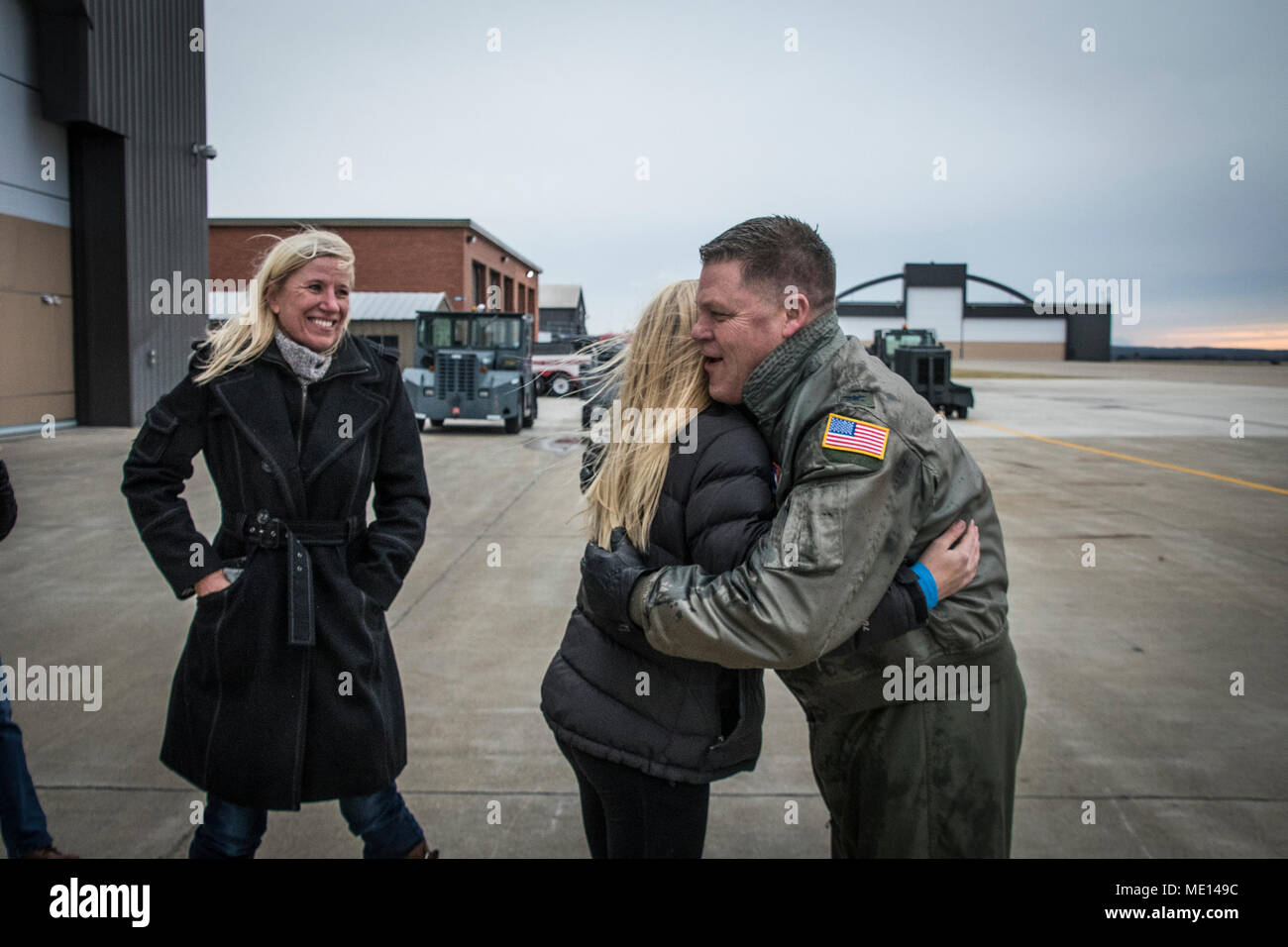 Members of the 179th Airlift Wing, Mansfield, Ohio, gathered to offer ...