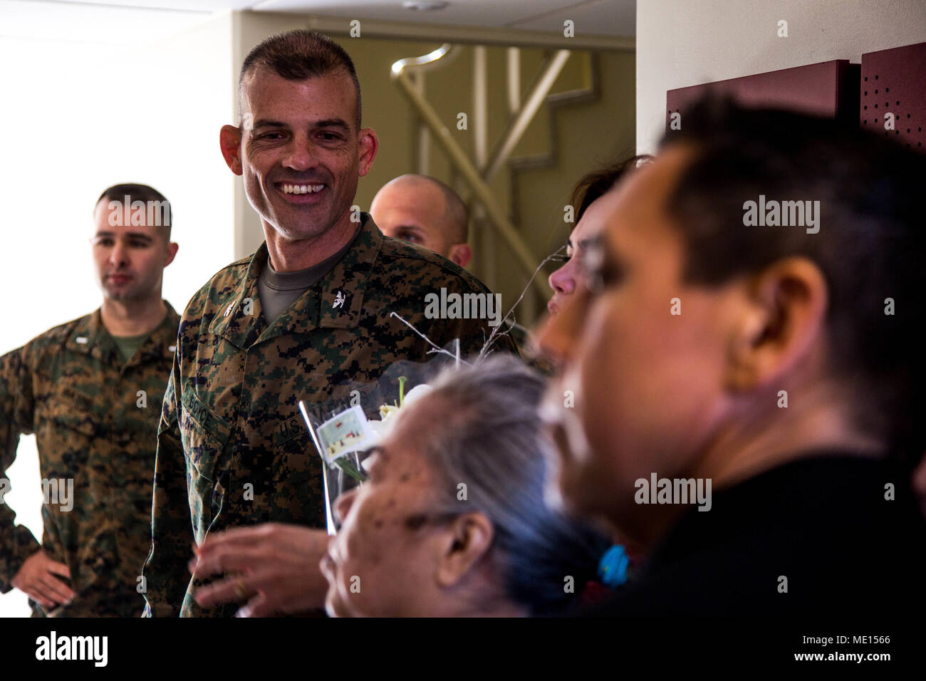 Colonel Giles R. Boyce, the commanding officer for Headquarters ...