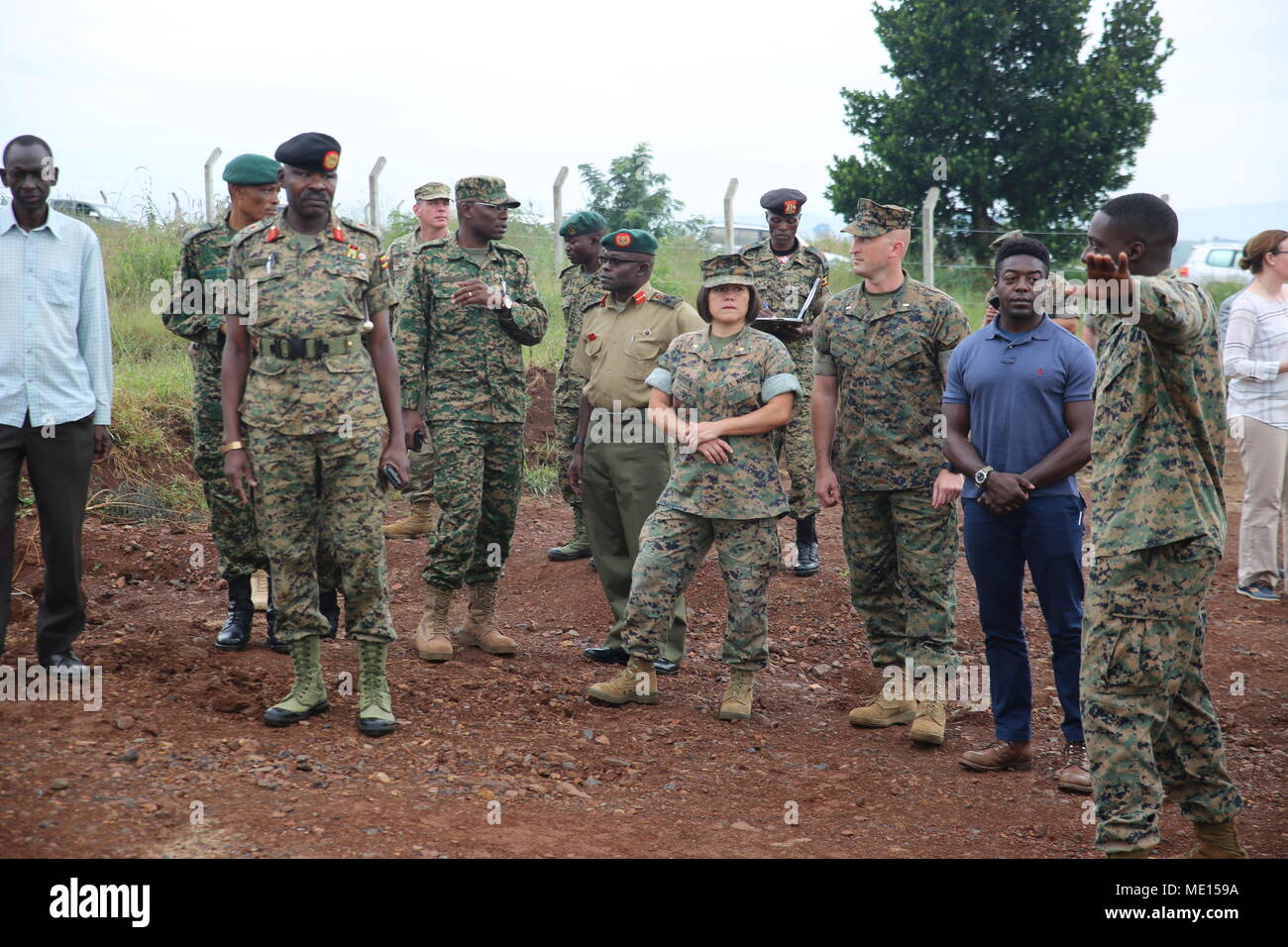 Department of State officials and Ugandan military leadership tour ...
