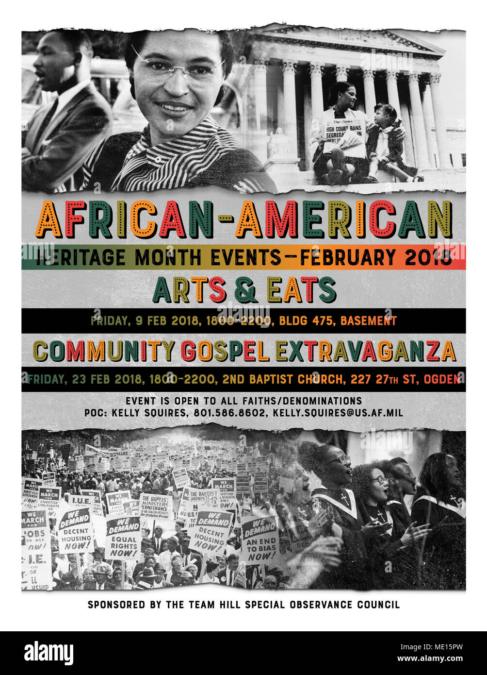 African-American Heritage Month Event flyer design promoting upcoming ...