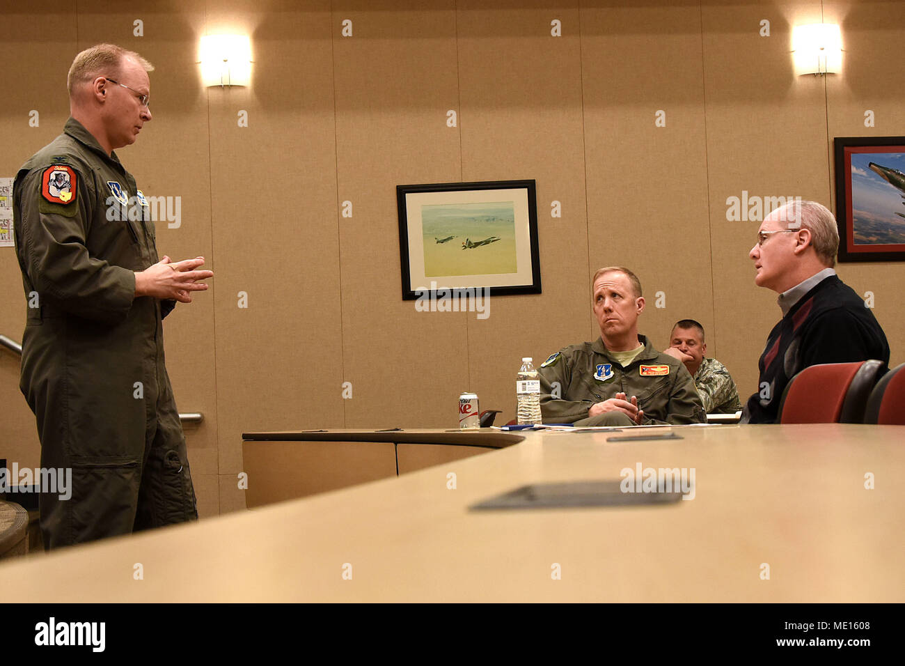 Air Force Col. Chad McGary, commander of the 178th Operations Group ...