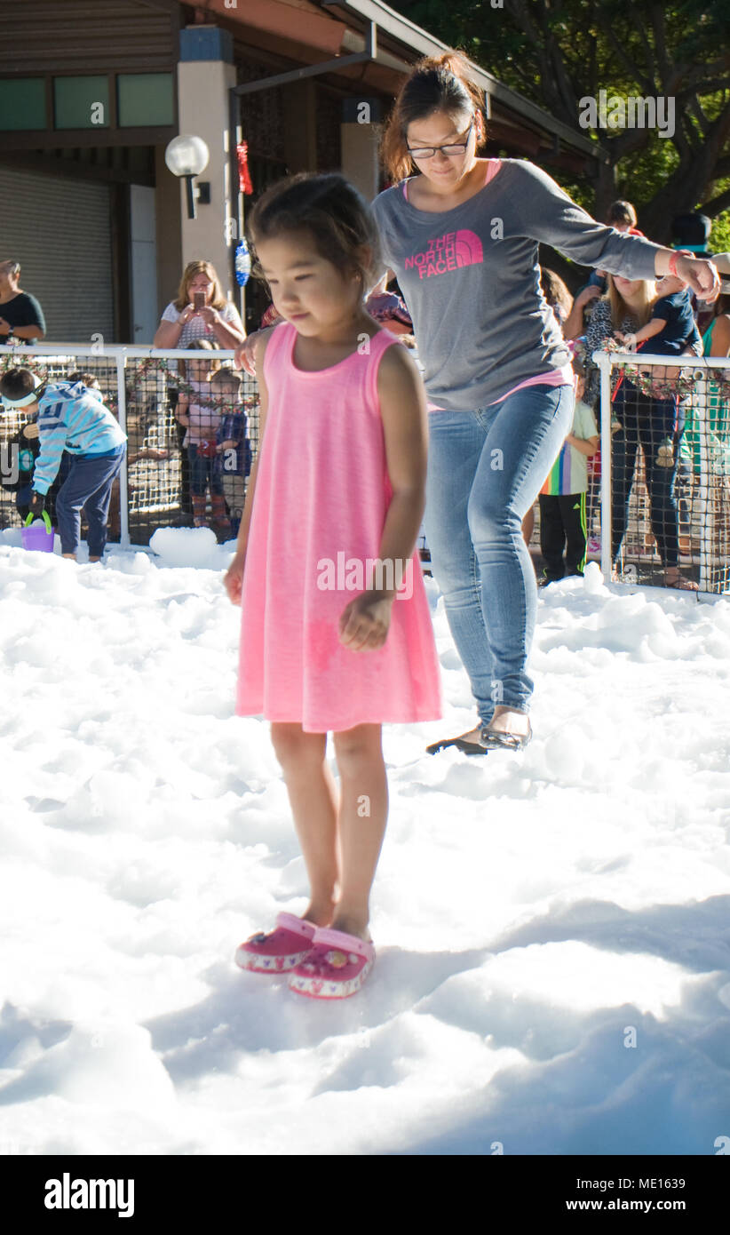 ALIAMANU MILITARY RESERVATION — Valencia Burgos enters the Snow Zone ...