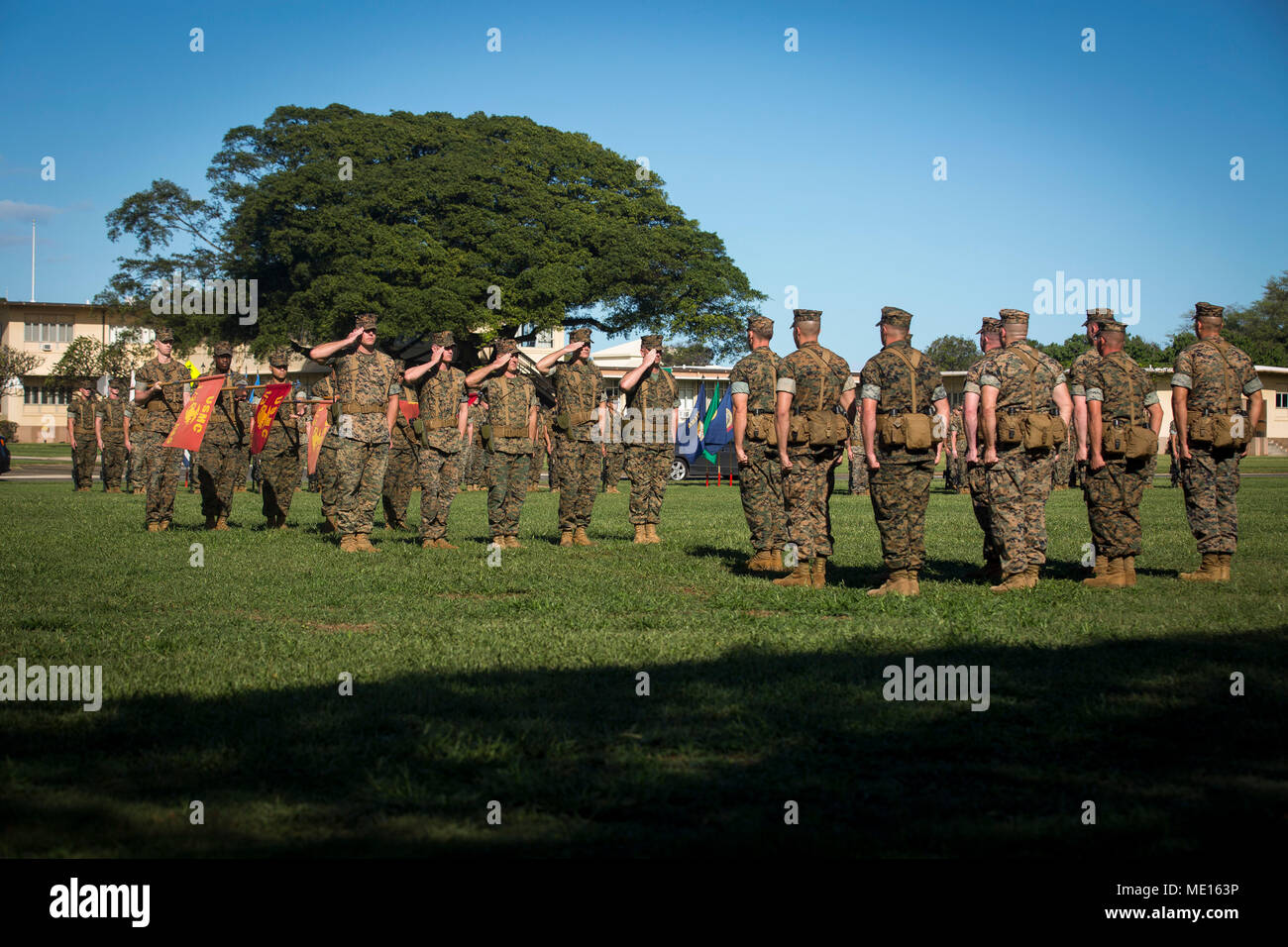 Company commanding officers and guides from each company with 1st ...
