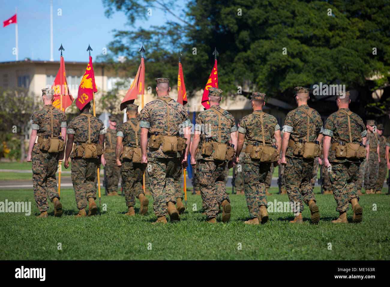 Company commanding officers and guides from each company with 1st ...