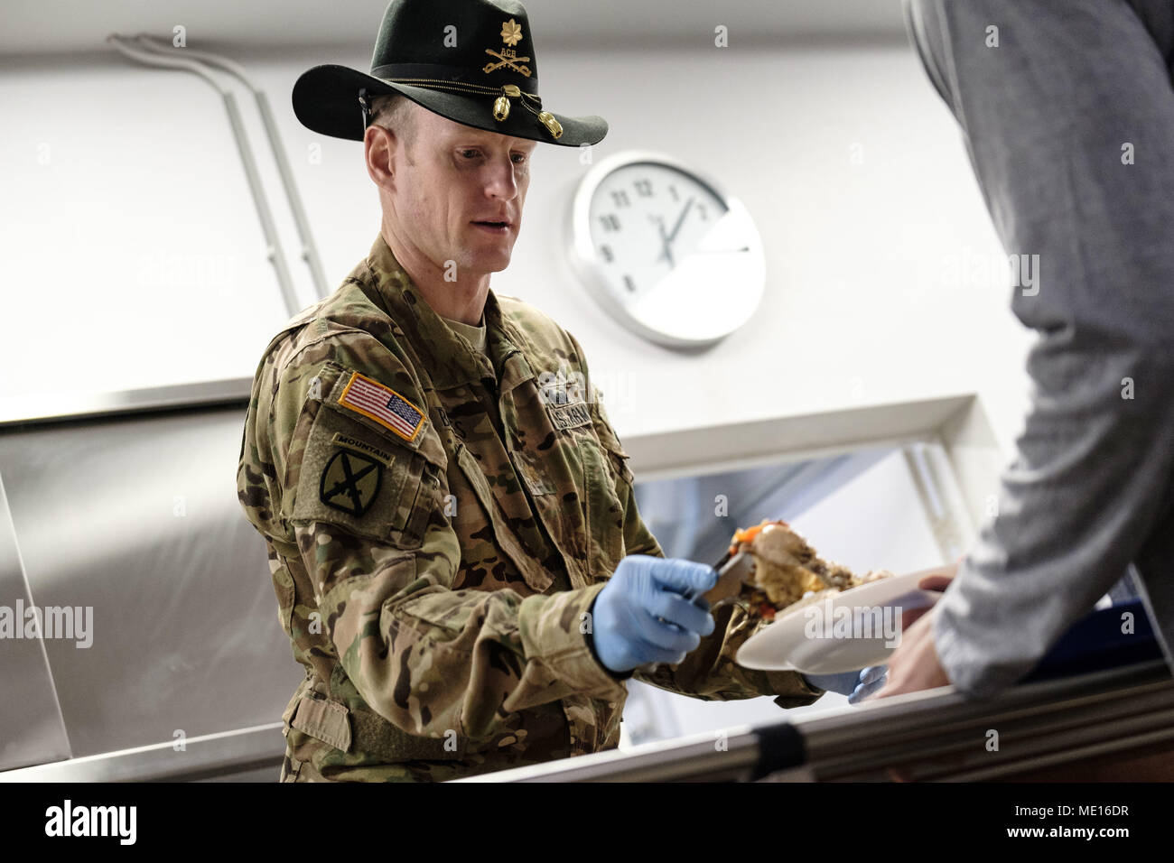 LIELVARDE AIR BASE, LATVIA (Dec. 22, 2017): Major Mike Bales serves ...