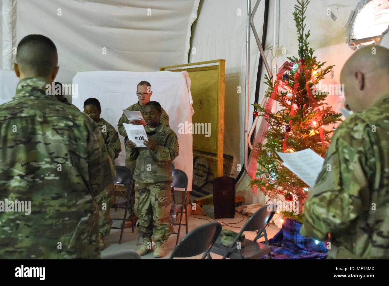 The Task Force Marauder Unit Ministry Team conducted a candlelight ...