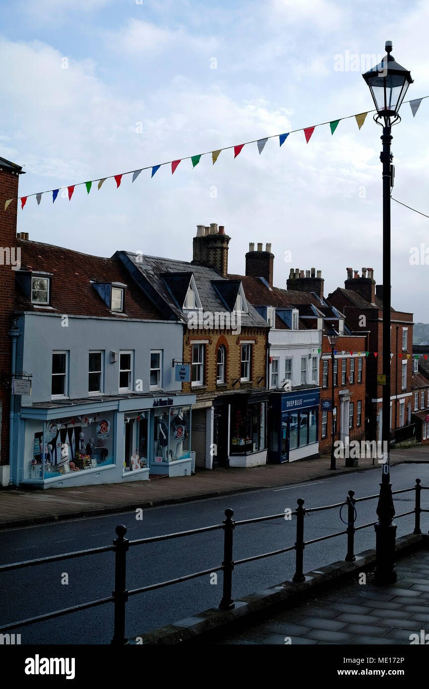 Lymington High Street, New Forest, Hampshire Stock Photo - Alamy
