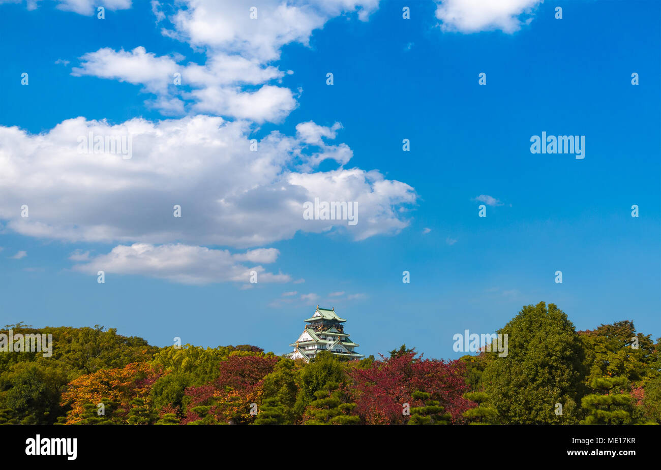Osaka Castle during the spring season at Osaka, Japan Stock Photo - Alamy