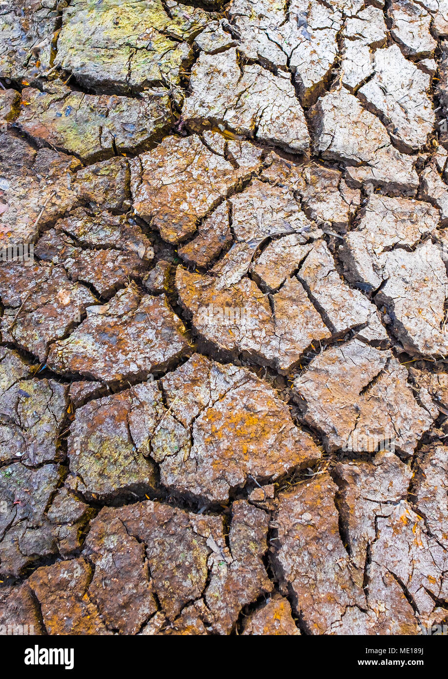 cracked brown clay ground, drought land background Stock Photo - Alamy