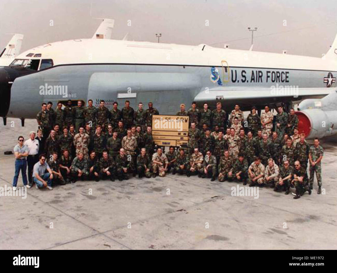 The first 55th Strategic Reconnaissance Wing crew to support operations in the U.S. Central ...