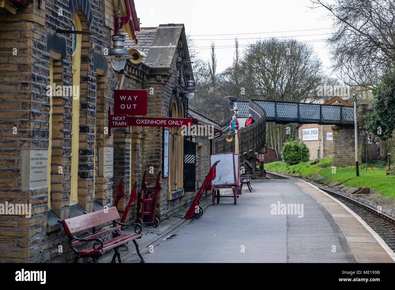 Haworth Station, heritage railway near Bradford, home of the famous ...