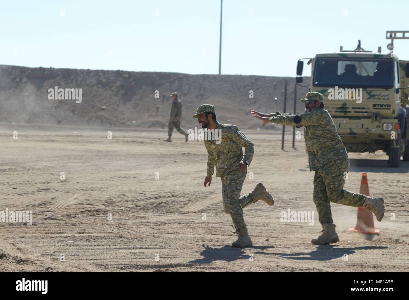 CAMP BUEHRING, Kuwait - Soldiers with Alpha Company, 47th Brigade ...