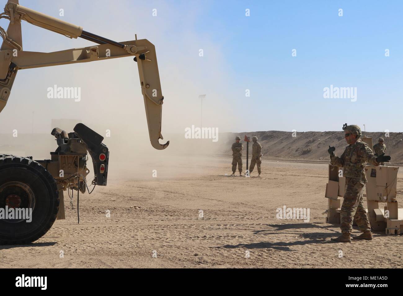 CAMP BUEHRING, Kuwait - Soldiers with Alpha Company, 47th Brigade ...