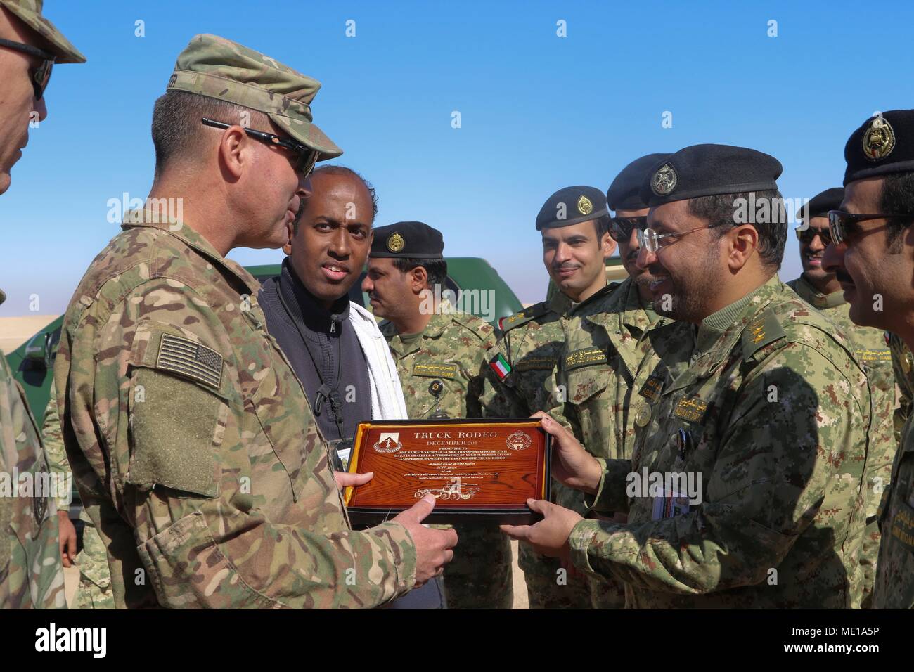 CAMP BUEHRING, Kuwait - Soldiers with Alpha Company, 47th Brigade ...